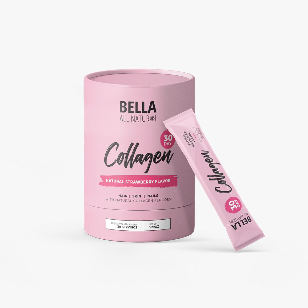Strawberry Collagen Powder (30 sachets) – Bella All Natural